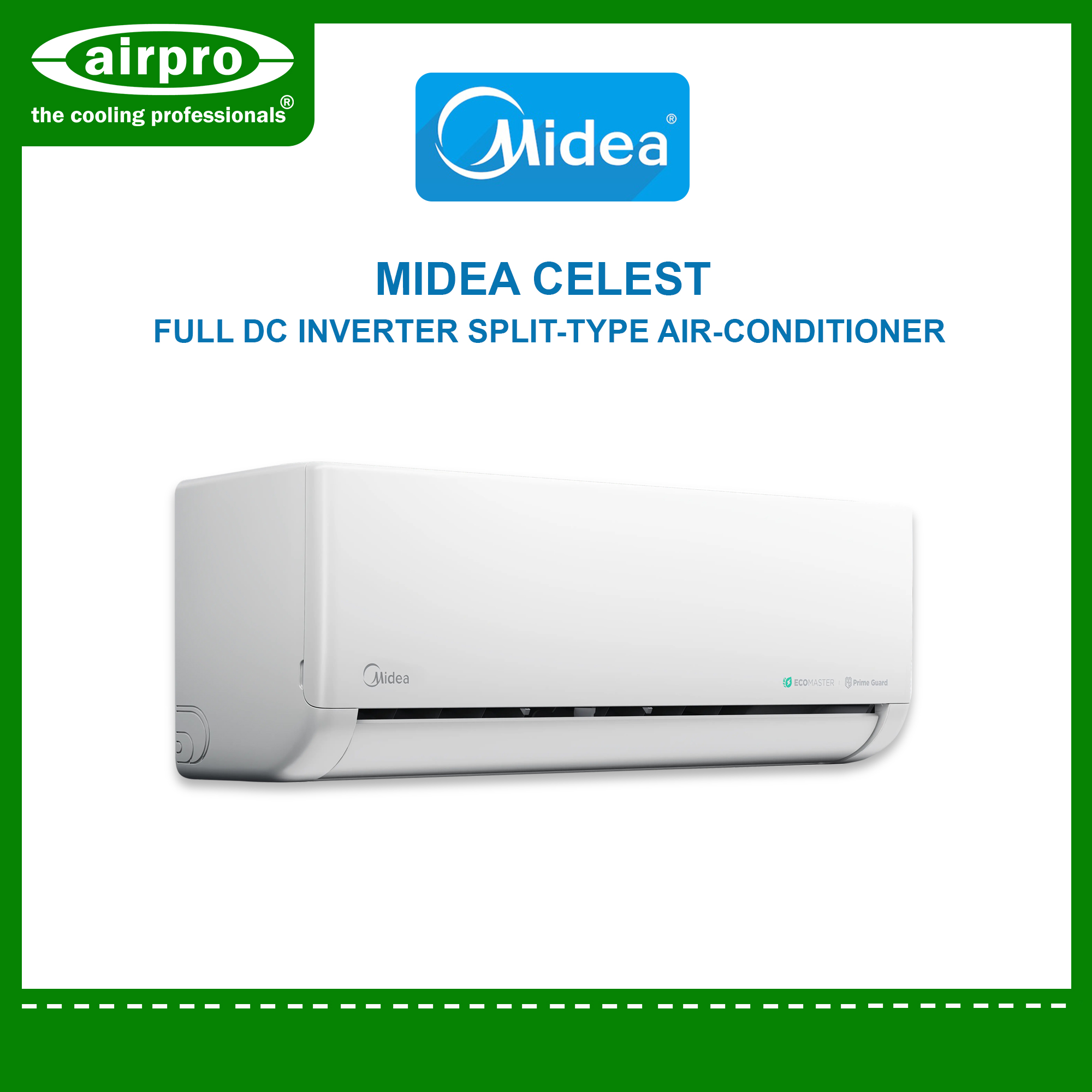 Midea Celest Full DC Inverter Split-Type Air-Conditioner - 2.0 HP | Air ...