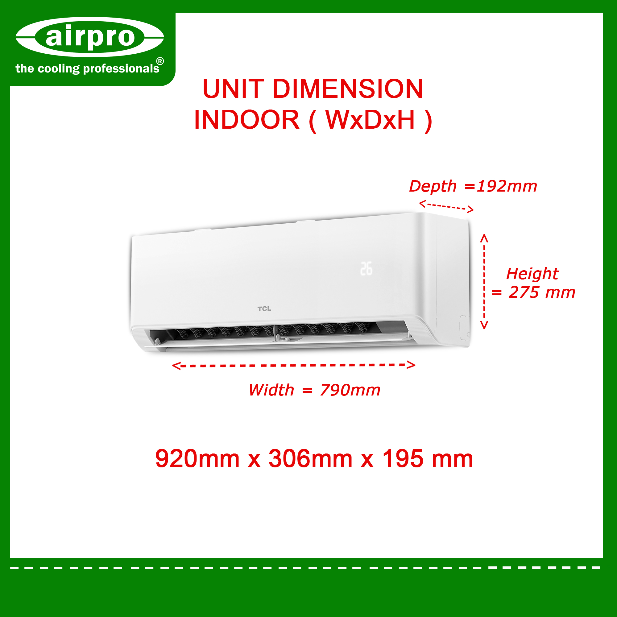 2.0HP COOLPRO UV CONNECT SERIES SPLIT TYPE INVERTER TAC-19CSD/MEI2 ...